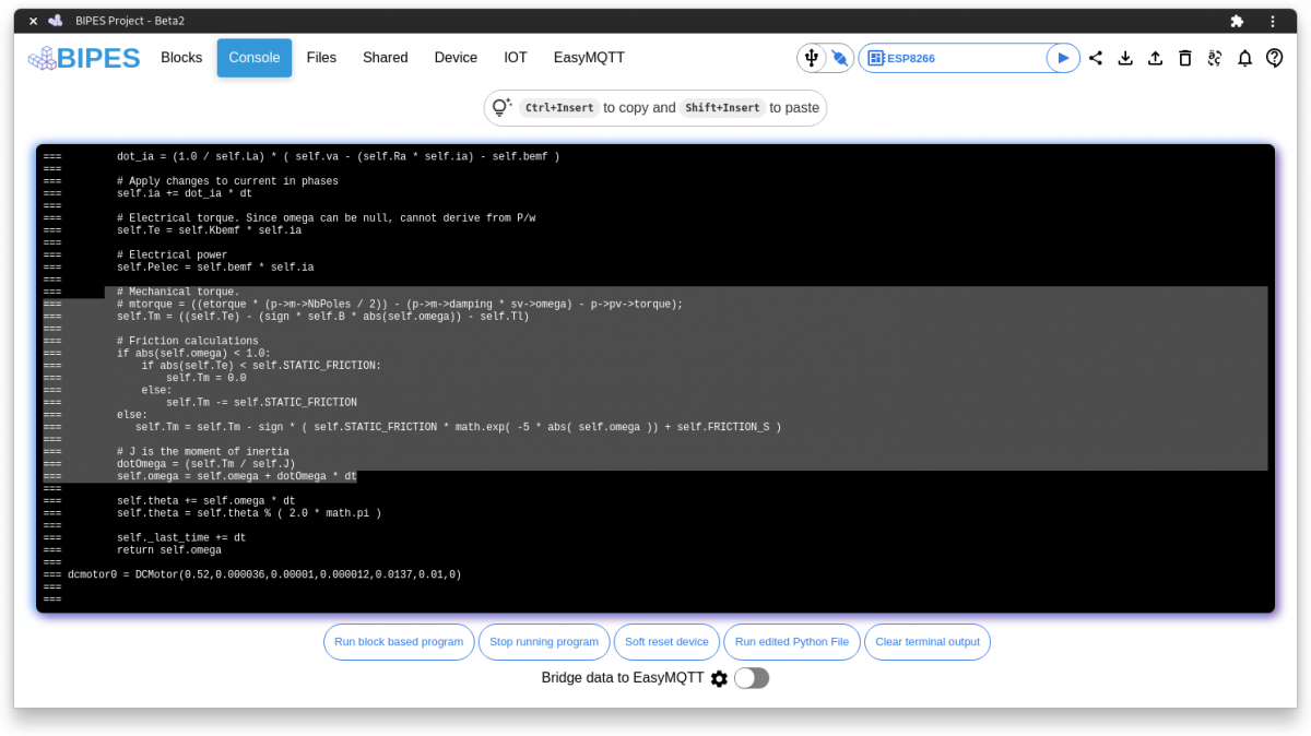 BIPES: Block based Integrated Platform for Embedded Systems